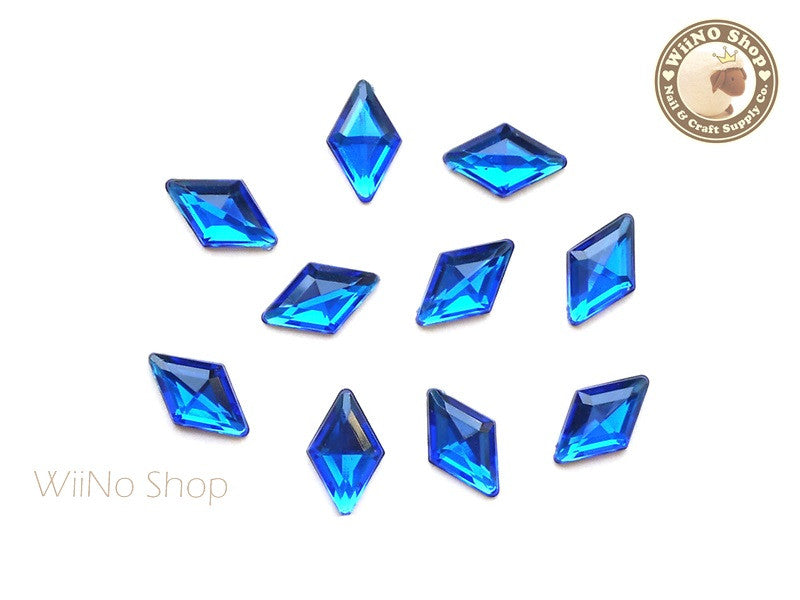 9 x 15mm Royal Blue Cobalt Rhombus Diamond Shape Acrylic Rhinestone ...